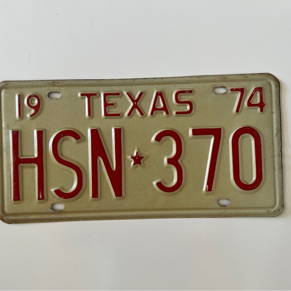 None | Other | 974 Texas License Plate Antique | Poshmark